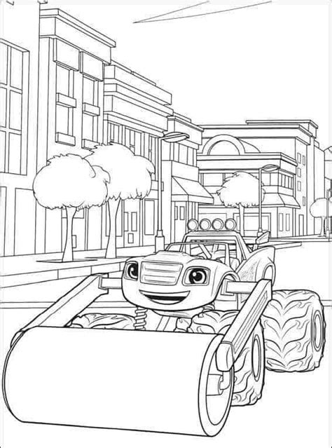 Blaze And The Monster Machines Coloring Pages Nick Jr Coloring Pages