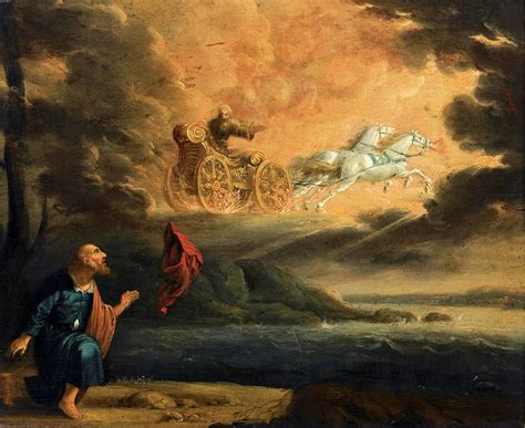 Elijah Taken Up Into Heaven In The Chariot Of Fire Painting By Pieter