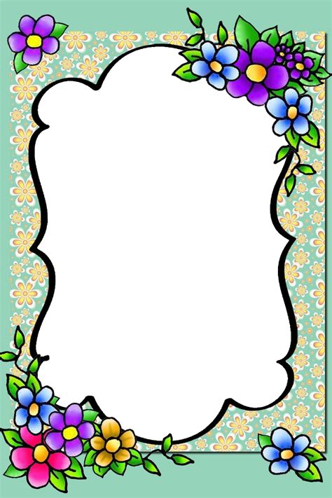 Decorative PNG Frame Bordas Coloridas Molduras