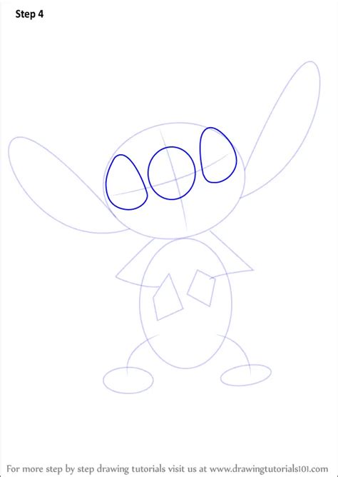 How To Draw Stitch From Lilo And Stitch Lilo Stitch Step By Step