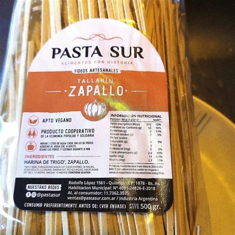 Pasta Sur Tallarín Zapallo Review abillion