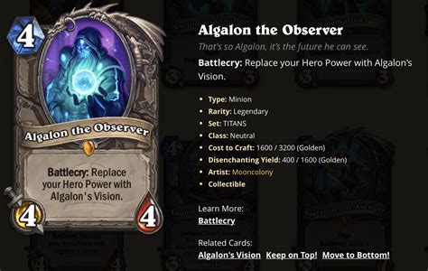 Ben Hearthstone On Twitter Flavor Text Artists And Tokens Https T