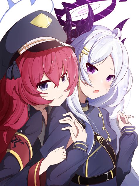 Hina And Iroha Blue Archive Drawn By Gu Meng Yin Danbooru