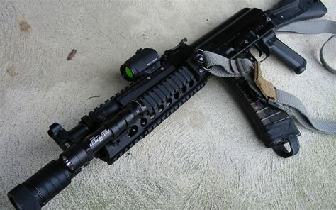 HD Wallpaper Of A Man Made AK 47