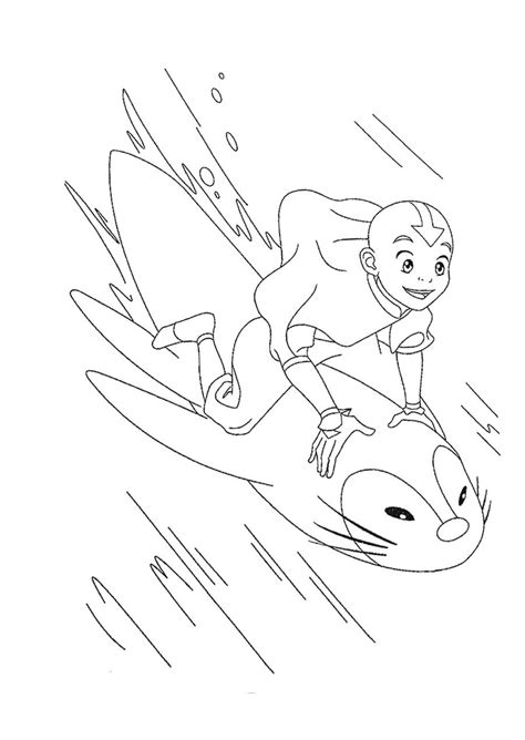 Dibujos De Avatar La Leyenda De Aang Para Colorear
