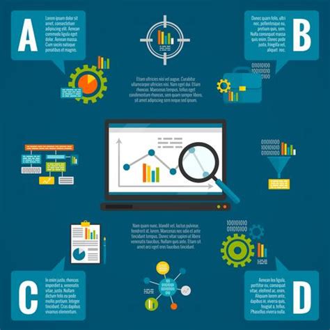 Data Analytics Infographic Set Vector Art At Vecteezy