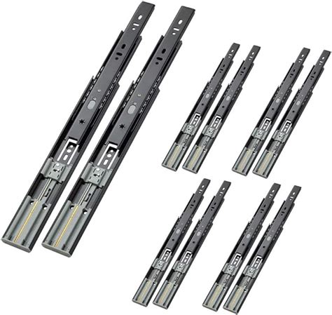 AOLISHENG 1 Pair Soft Close Drawer Runners 300 350 400 450 500 550