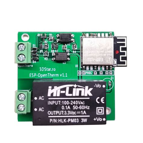 3DStar ESP OpenTherm V1 1 Adapter Board Configuration For Tasmota