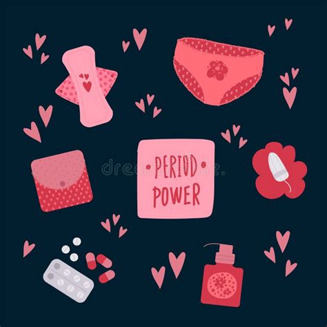 Un Ensemble De Vecteurs Pour L hygiène Menstruelle Illustration Des