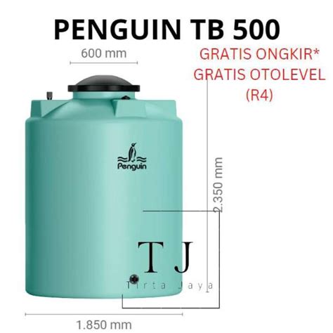 Jual TANDON AIR PENGUIN TB 500 5100 Liter Toren Air Tangki Air Water