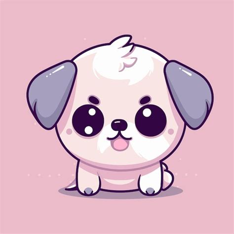 Lindo Chibi Perro Kawaii Ilustraci N Vector Premium Generado Con Ia