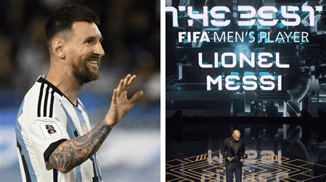 Lionel Messi Gana El Premio The Best De La Fifa Por Tercera Vez
