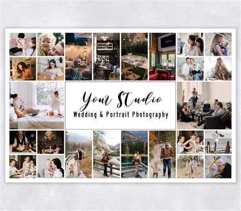 Poster Size Photography Collage Template Photo Collage Template Photo