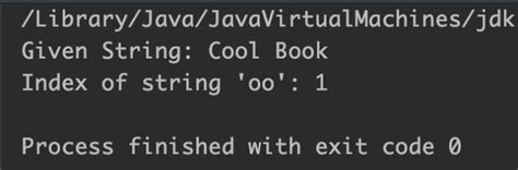 java stringbuffer indexof method with examples
