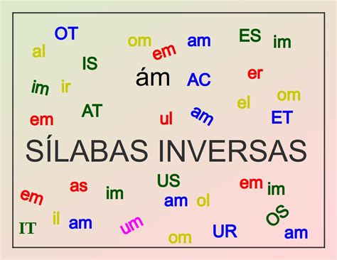 Tabla De Silabas Inversas 2 Imagenes Educativas Silabas Inversas Eroppa