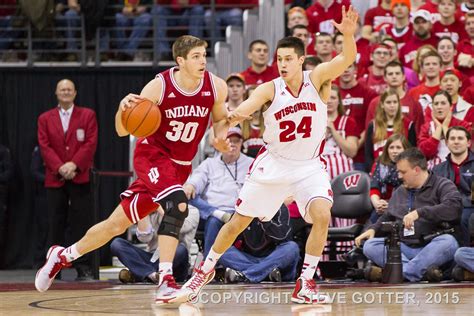 Wisconsin Badgers Men S Basketball Vs Indiana Hoosiers Flickr