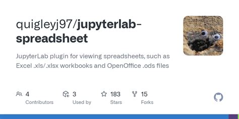 github quigleyj97 jupyterlab spreadsheet jupyterlab plugin for viewing spreadsheets such as