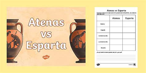 Presentacion Y Ficha De Actividad Atenas Vs Esparta