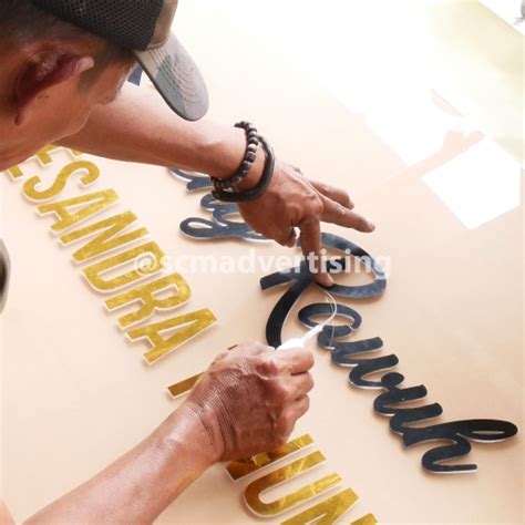 Letter Timbul Akrilik Sticker Cutting Jogja SCM ADVERTISING JOGJA