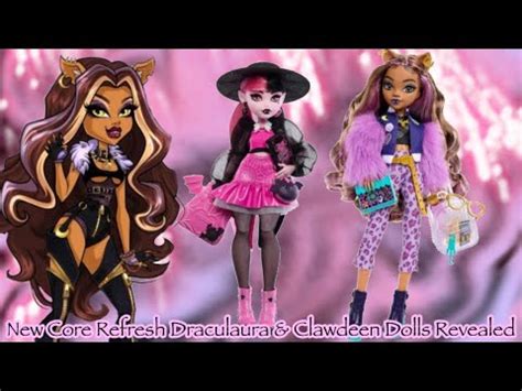 MONSTER HIGH G3 NEWS Clawdeen Revealed New Core Refresh Dolls