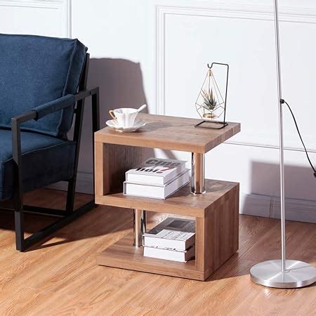 GOLDFAN Table Basse Salon Petite Table D Appoint Ronde Table De Chevet