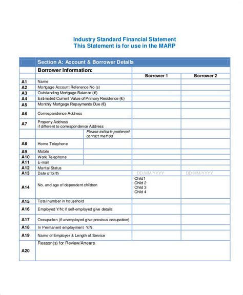 FREE 44 Sample Statement Forms In PDF