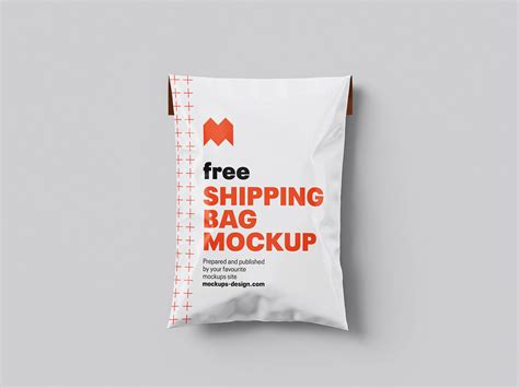 Free Shipping Poly Mailer Bag Mockup Set Package Mockups