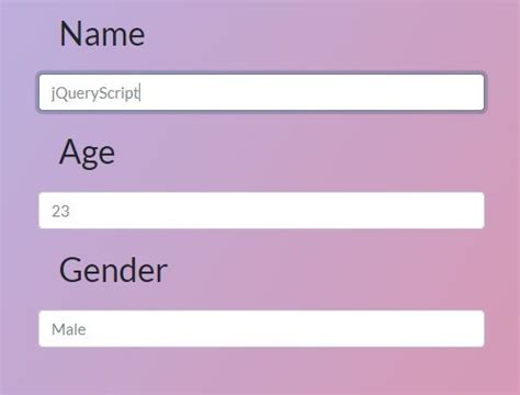 populate form fields with json data json form binding js free jquery plugins