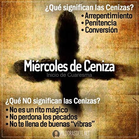 Miércoles de Ceniza El significado de las Cenizas qué es y que NO