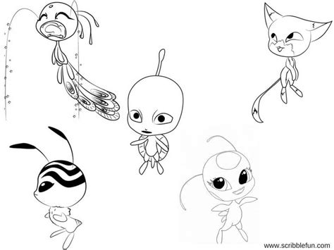 Imprimer Coloriage Miraculous Tous Les Kwami 123Dessins Source 1