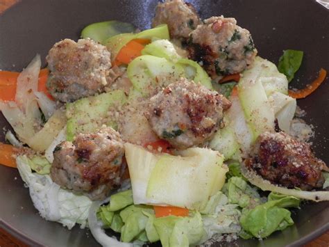 Boulettes de viande aux tagliatelles de légumes L Atelier de Lilly