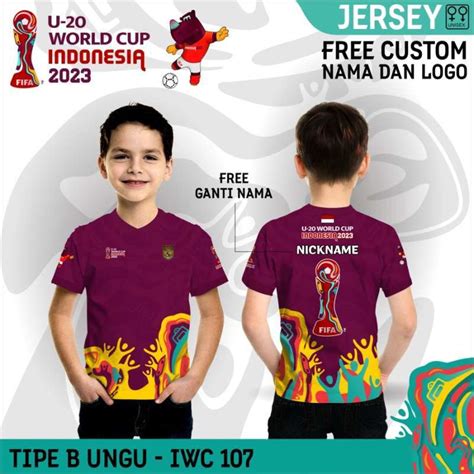 Promo Baju Piala Dunia U 20 2023 Anak Kaos Jersey Timnas Indonesia U20