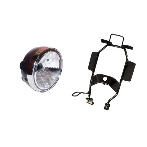 Suporte Aranha Do Painel Farol Preta Farol Completo Aro Cromado Honda