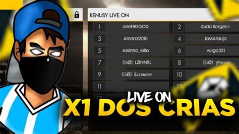 Free Fire Ao Vivo X Dos Cria Inscritos Revelando