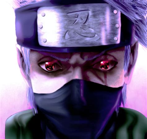 Kakashi With Mangekyou Sharingan