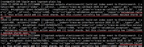 Logstash报错 Could not index event to Elasticsearch could not index