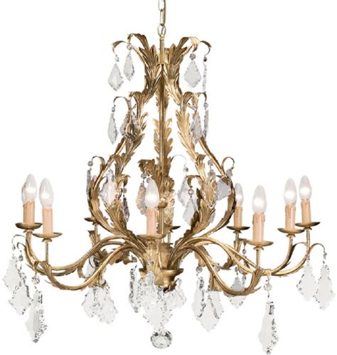 Casa Padrino Luxus Barock Kristall Kronleuchter Gold Ø 80 x H 80 cm