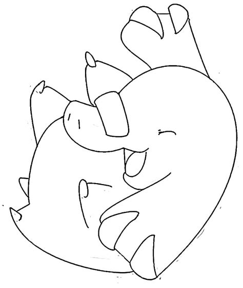 Printable Phanpy Pokemon Färbung Seite Kostenlose druckbare