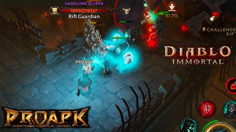Diablo Immortal Necromancer Gameplay Challenge Rift Youtube