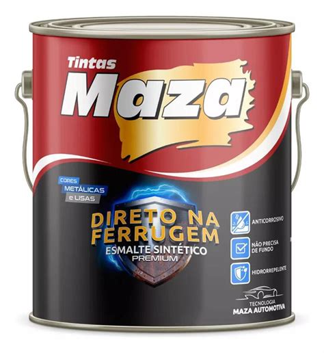 Tinta Esm Sint Ouro Lux Direto Na Ferrugem Maza 900ml Tinta Para