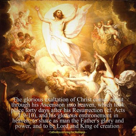 Summary Of Catholic Teaching Topic The Ascension Of Our Lord