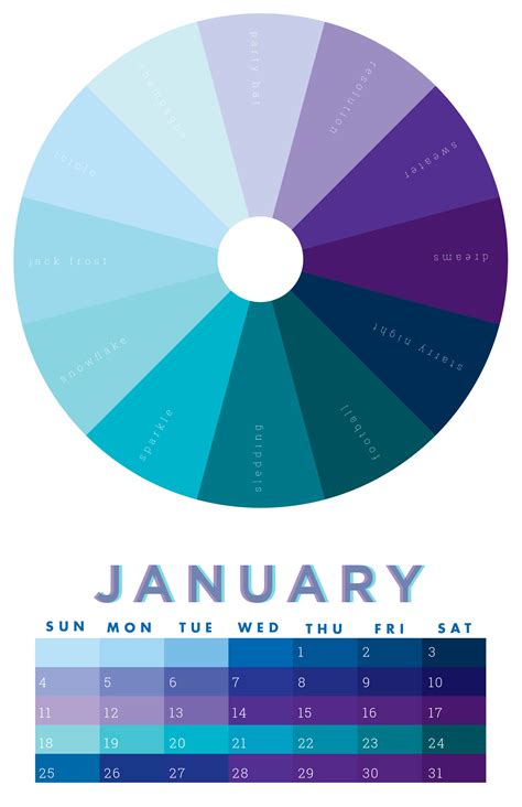 Colors Of The Month January Warehouse Of Ideas