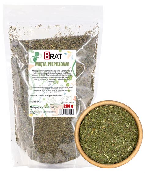 MIĘTA suszona 200g LIŚCIE AROMATYCZNE herbatka 12559921538 Allegro pl