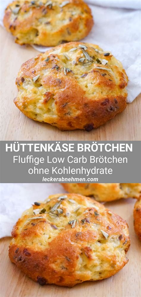 Low Carb Brötchen mit Hüttenkäse Gesunde Eiweißbrötchen selber backen
