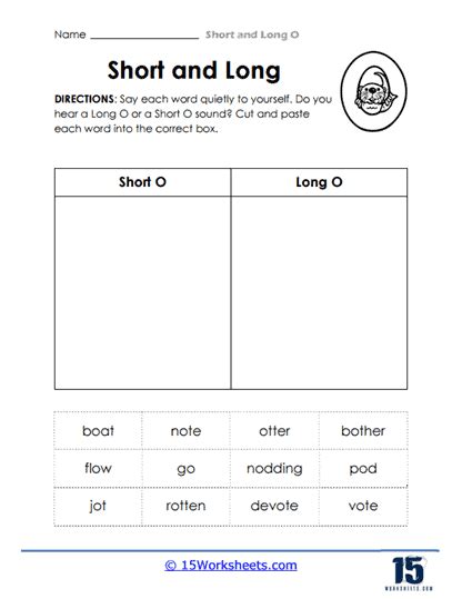Short And Long O Worksheets 15 Worksheets Worksheets Library