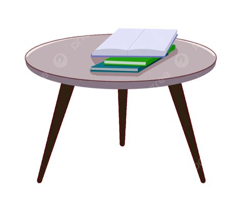 Маленький круглый стол книги книги PNG Маленький круглый стол книги