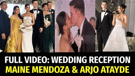 WEDDING RECEPTION NG KASAL NINA ARJO ATAYDE MAINE MENDOZA YouTube