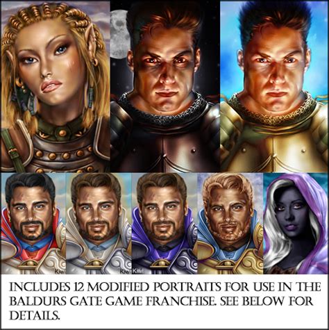 Old Baldurs Gate Portraits By House Velovasse On Deviantart