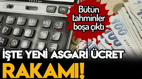 Son Dakika Haberi B T N Tahminler Bo A K Yor Te Yeni Asgari Cret