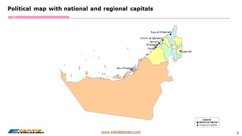 United Arab Emirates Map With Emirates Editable Powerpoint Maps